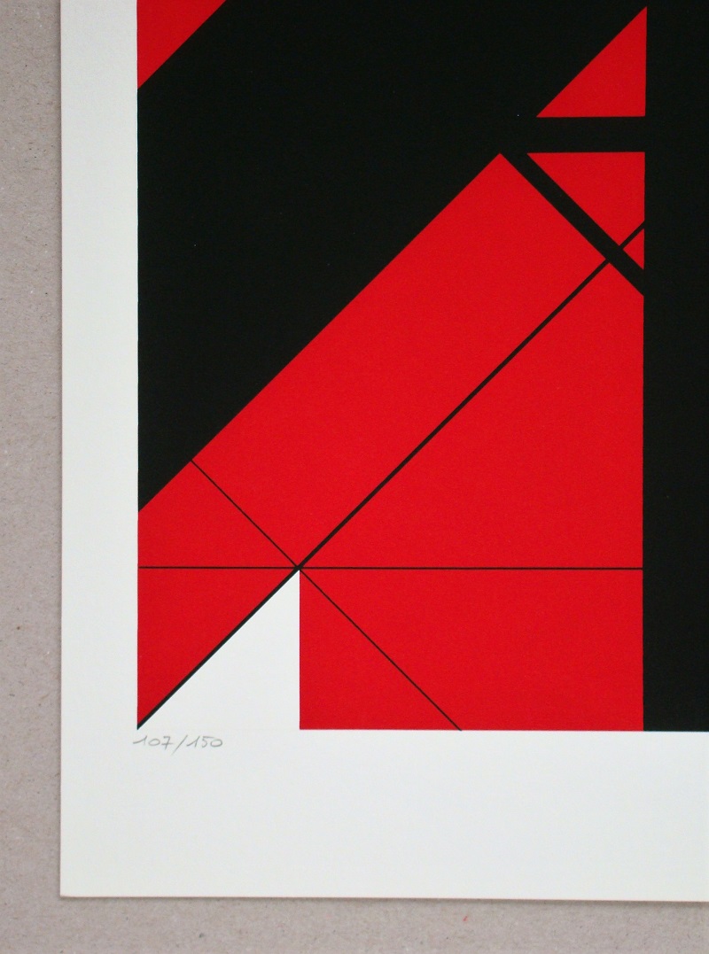 Charles BÉZIE - Composition, 1991 - Sérigraphie originale signée et ...