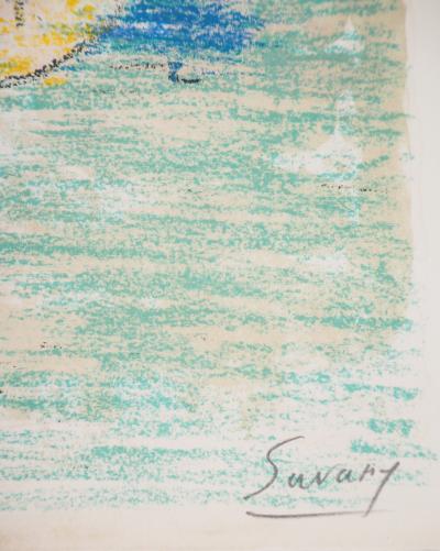 Robert SAVARY : Le Canal Saint Martin, 1969 - Lithographie originale ...