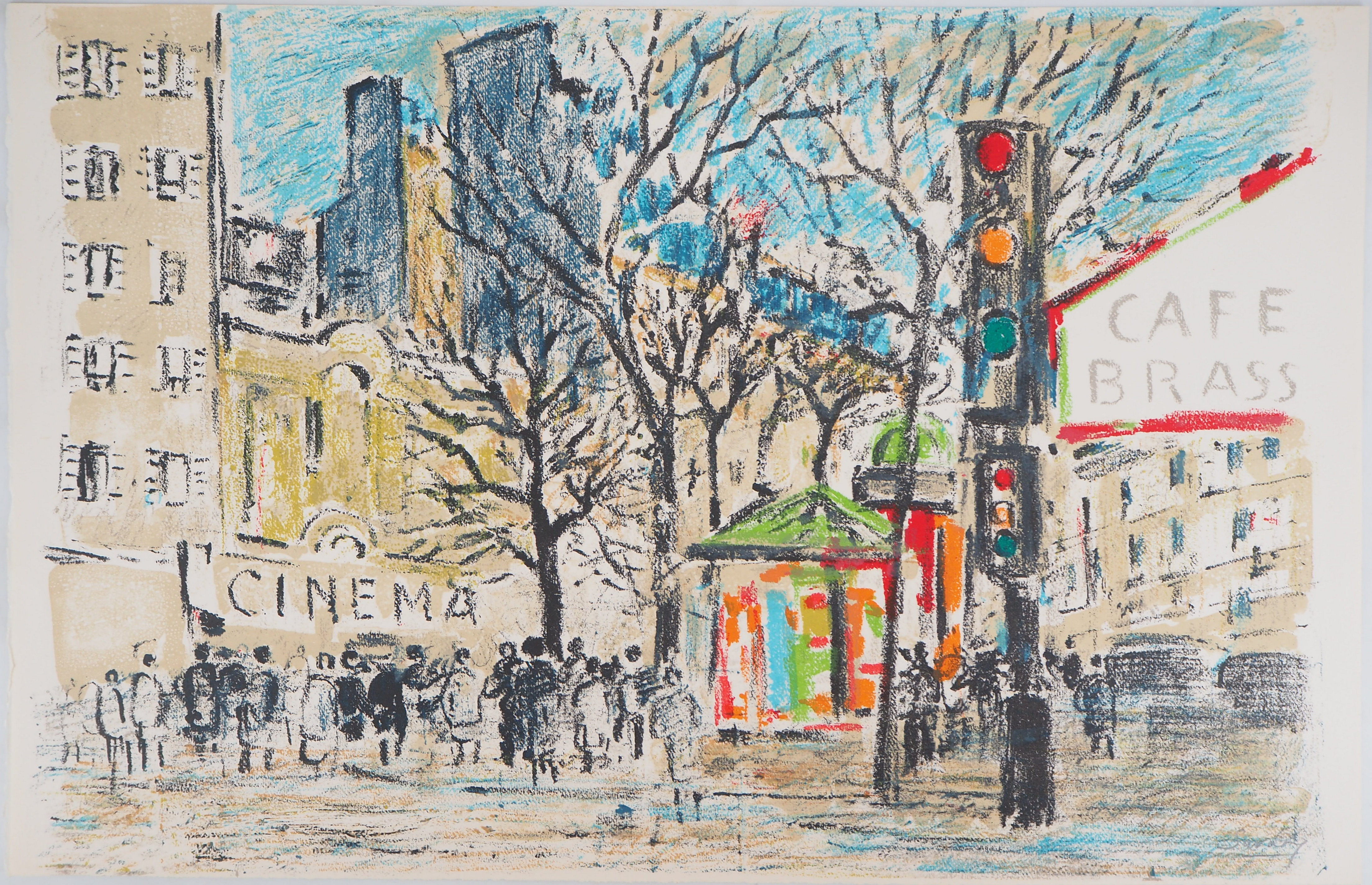 Robert SAVARY : Paris, Le Quartier Latin - Lithographie Originale ...