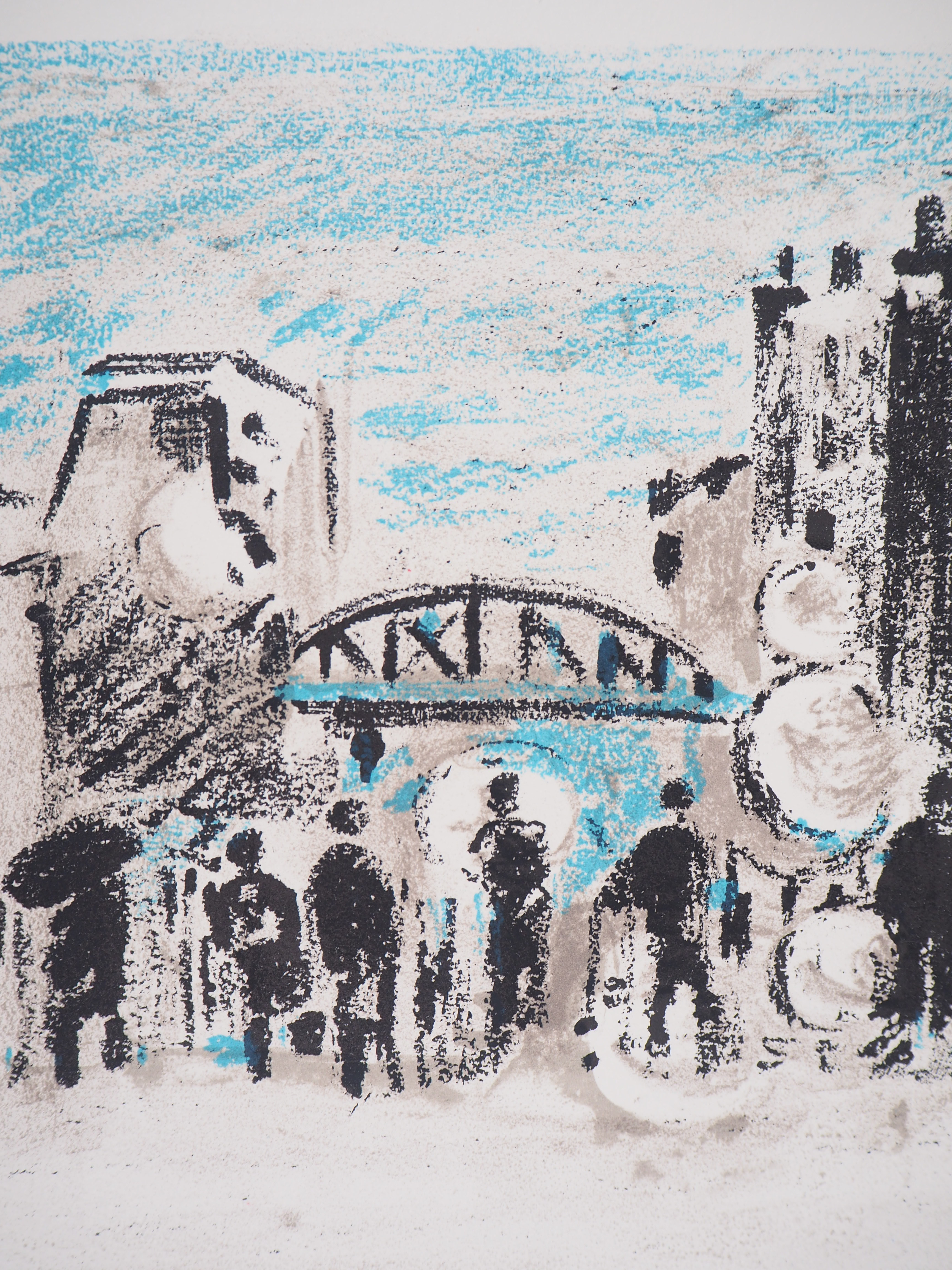 Robert SAVARY : Paris, Vers Saint Lazare - Lithographie originale ...