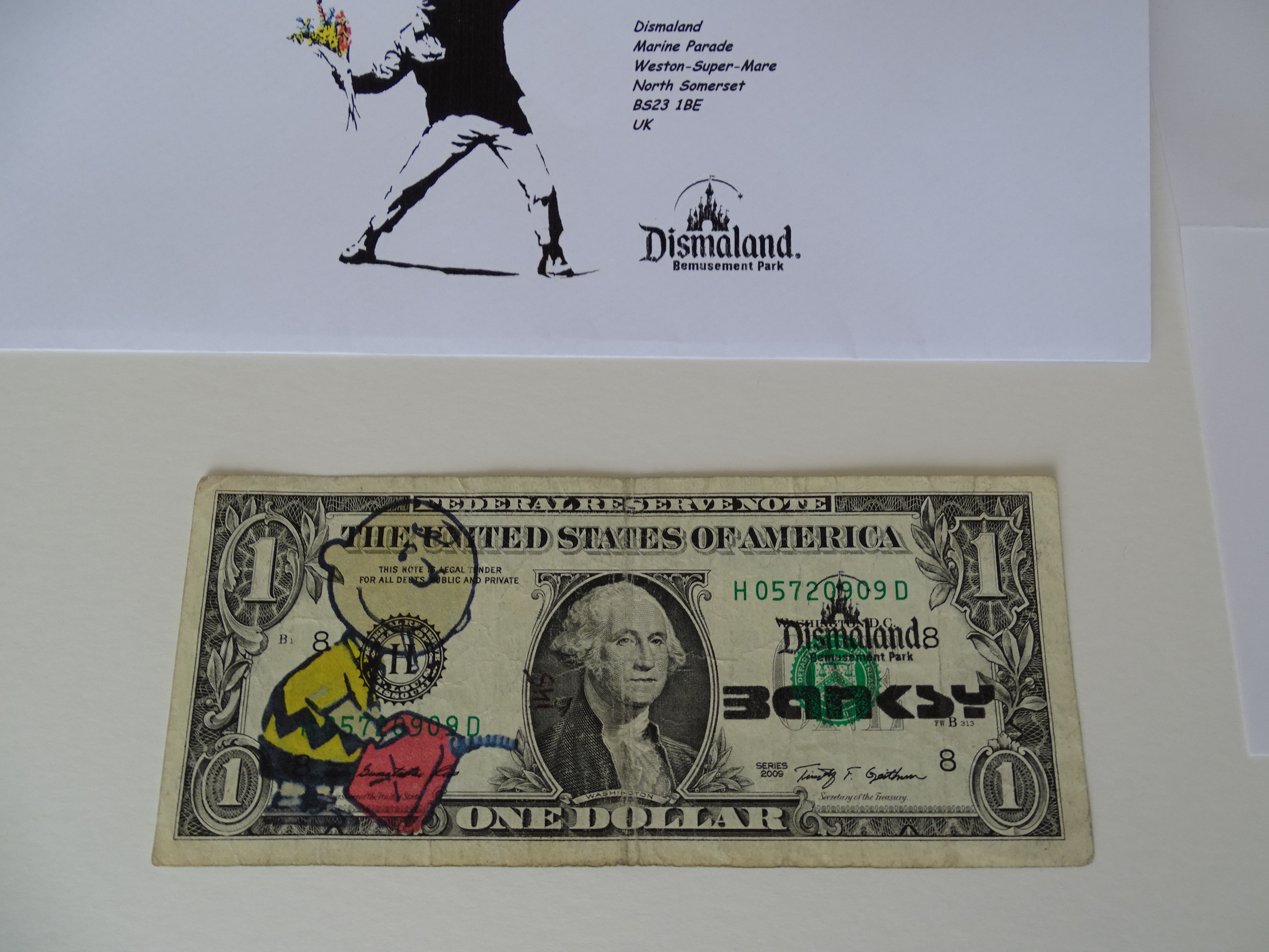 BANKSY (after) - Dismaland note - Banknote - Street Art - Plazzart