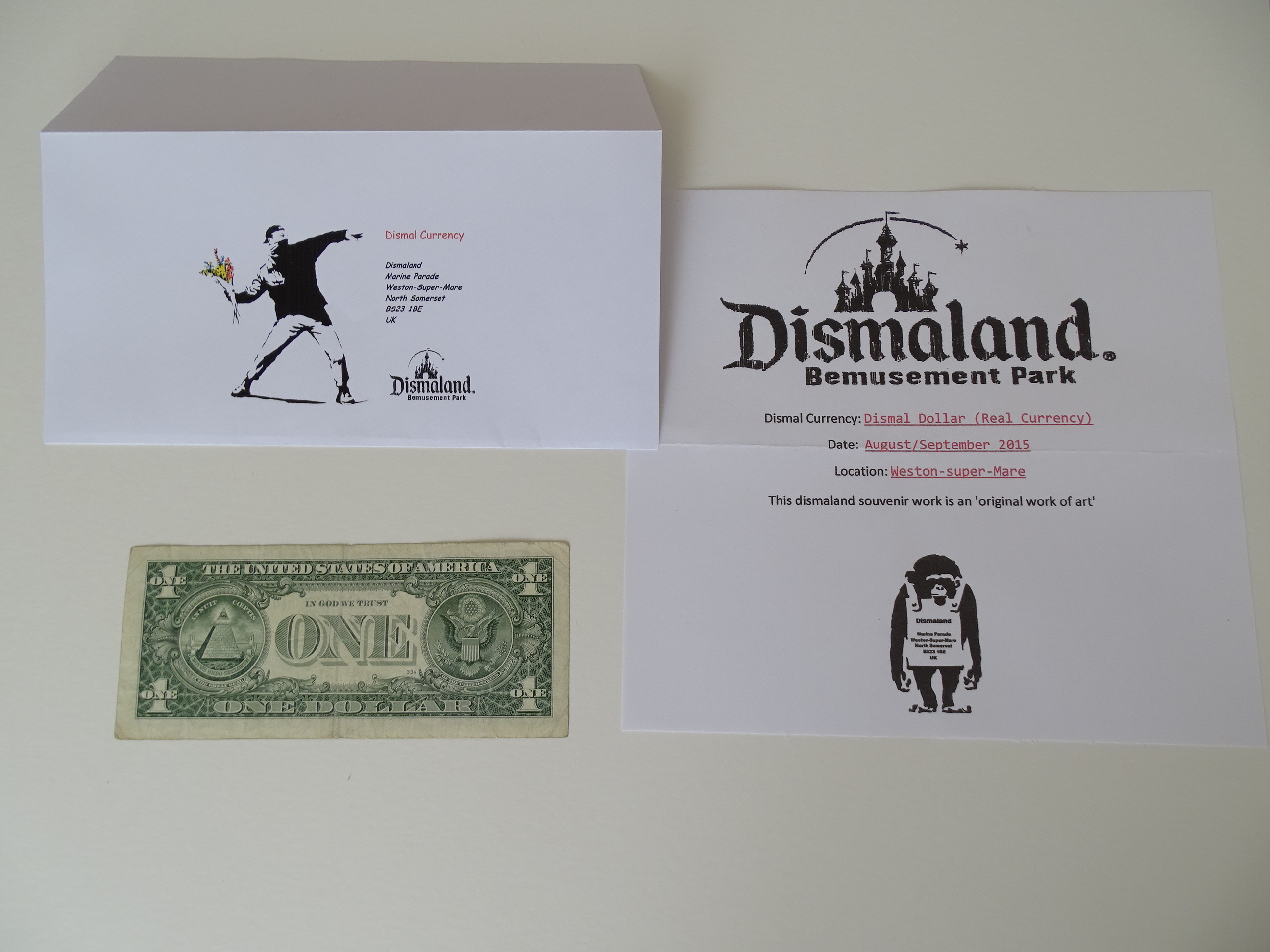 BANKSY (after) - Dismaland note - Banknote - Street Art - Plazzart