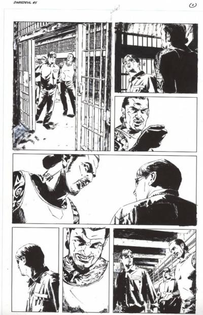 Michael Lark DAREDEVIL - Daredevil Issue 85 page 4 - Planche originale ...