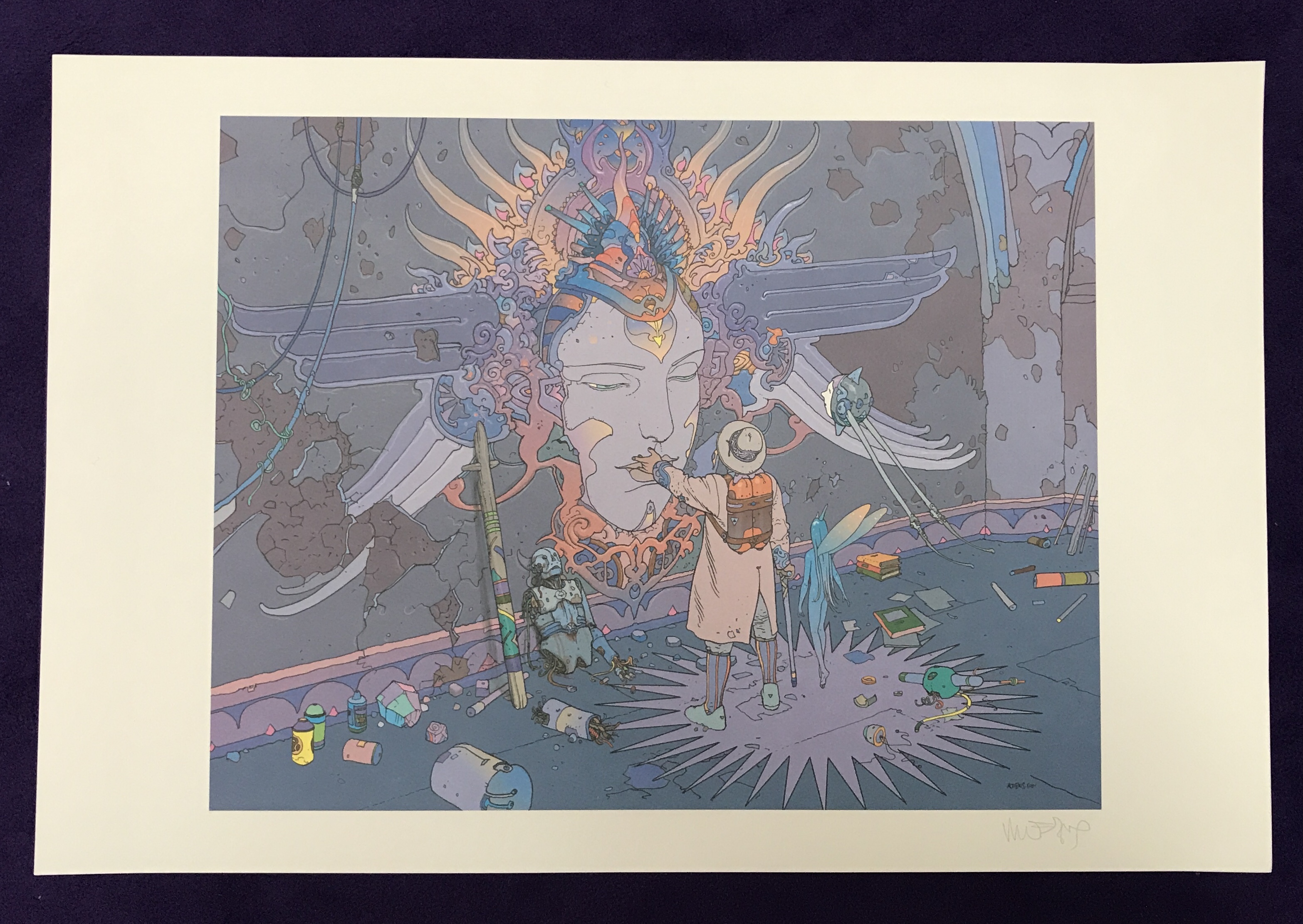 Moebius - Starwatcher et le voyageur - Sérigraphie - Bandes Dessinées ...