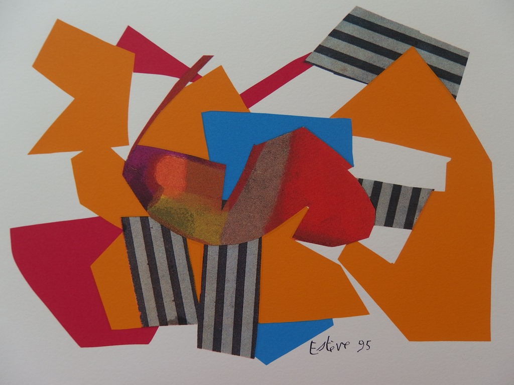 Maurice ESTÈVE - Découpage VIII - Sérigraphie originale signée - Art ...