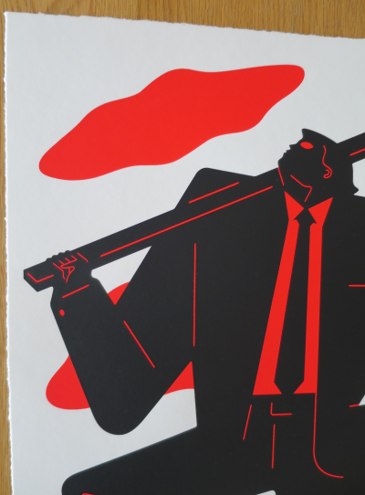 Cleon PETERSON - Useless Idiot - white, 2019 - Sérigraphie signée au ...