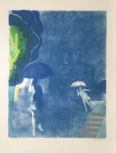 Paul GUIRAMAND - Paris, 1973, Lithographie originale signée - Art contemporain - Plazzart