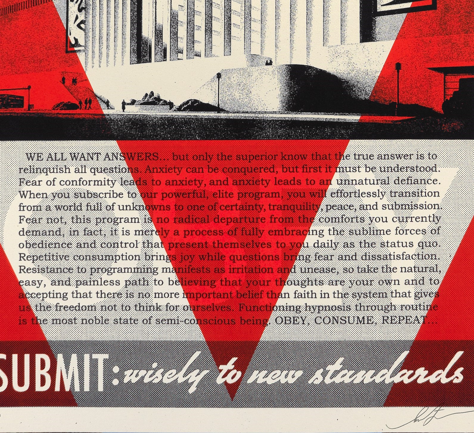 Shepard FAIREY (Obey) Conformity Factory (Red) - Hand signed and ...