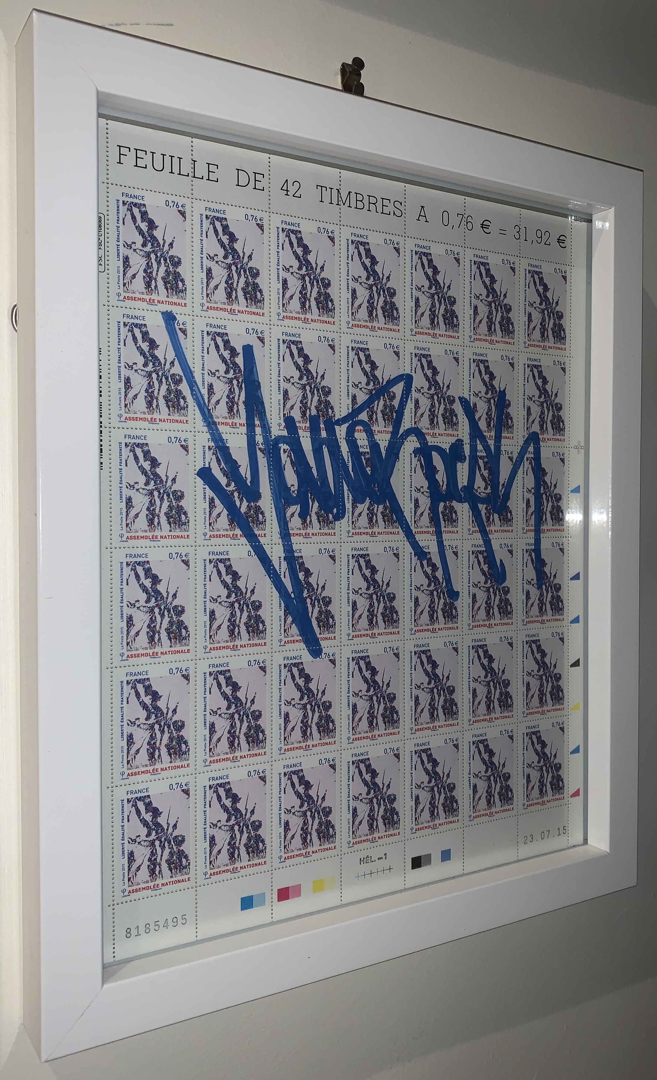 JonOne Liberté Egalité franternité , 2015 Planche de timbres (42 ...
