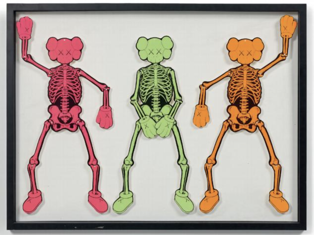 KAWS - Skull set, 2017 - Sérigraphies sur carton - Street Art - Plazzart