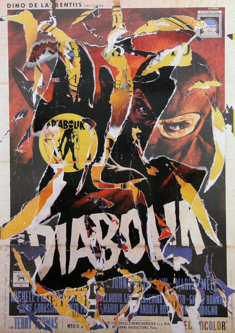 Mimmo ROTELLA - Diabolik, 2004 - sérigraphie avec collage - Art ...