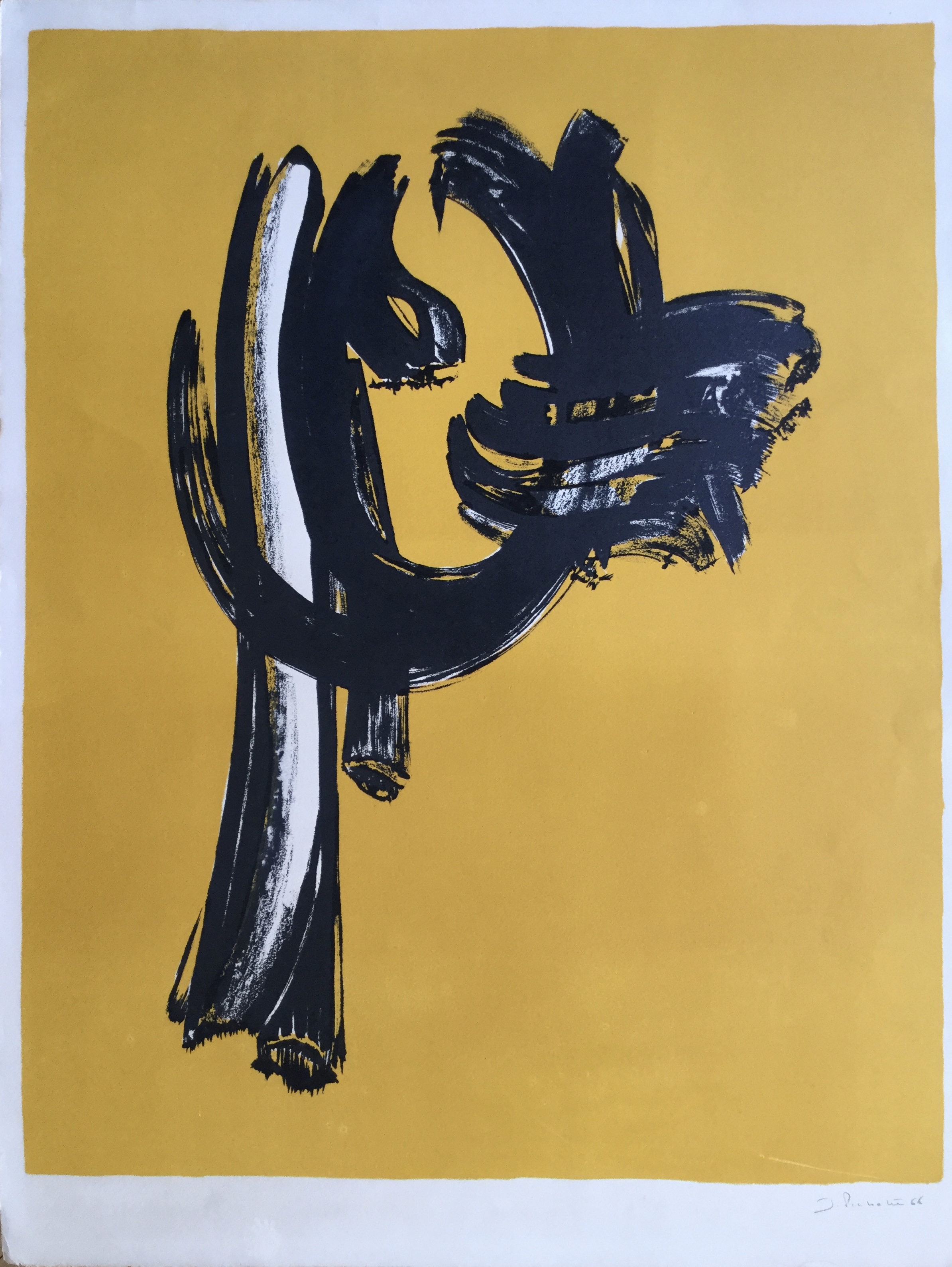 James PICHETTE - Composition,1966 - Lithographie originale signée ...