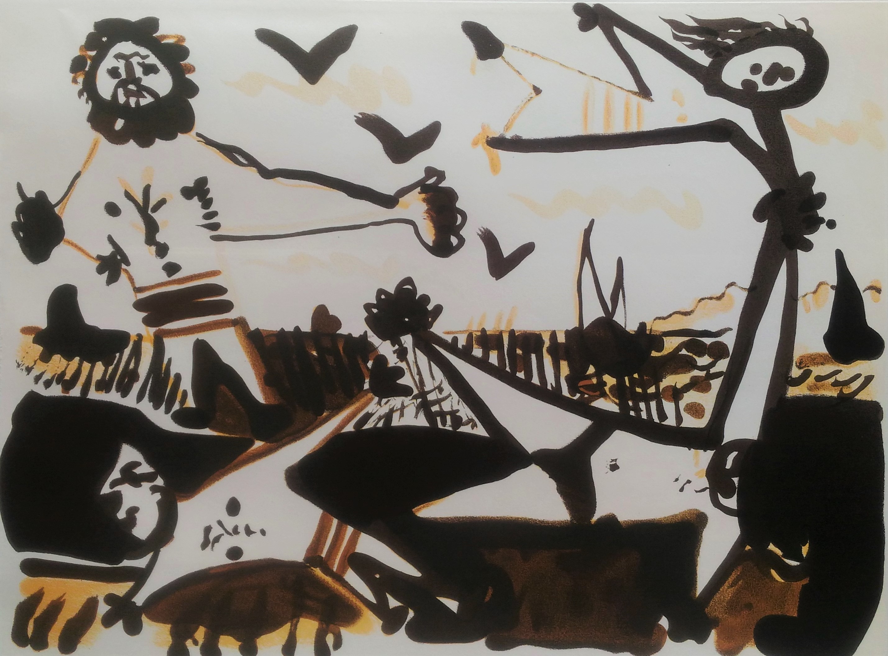 Pablo PICASSI (after) - Untitled, 1966 - Lithograph - Post War & Modern ...