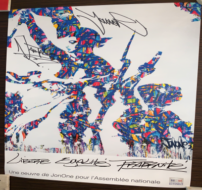 JonOne - Liberté, Egalité, Fraternité, 2015 - Sérigraphie signée au ...