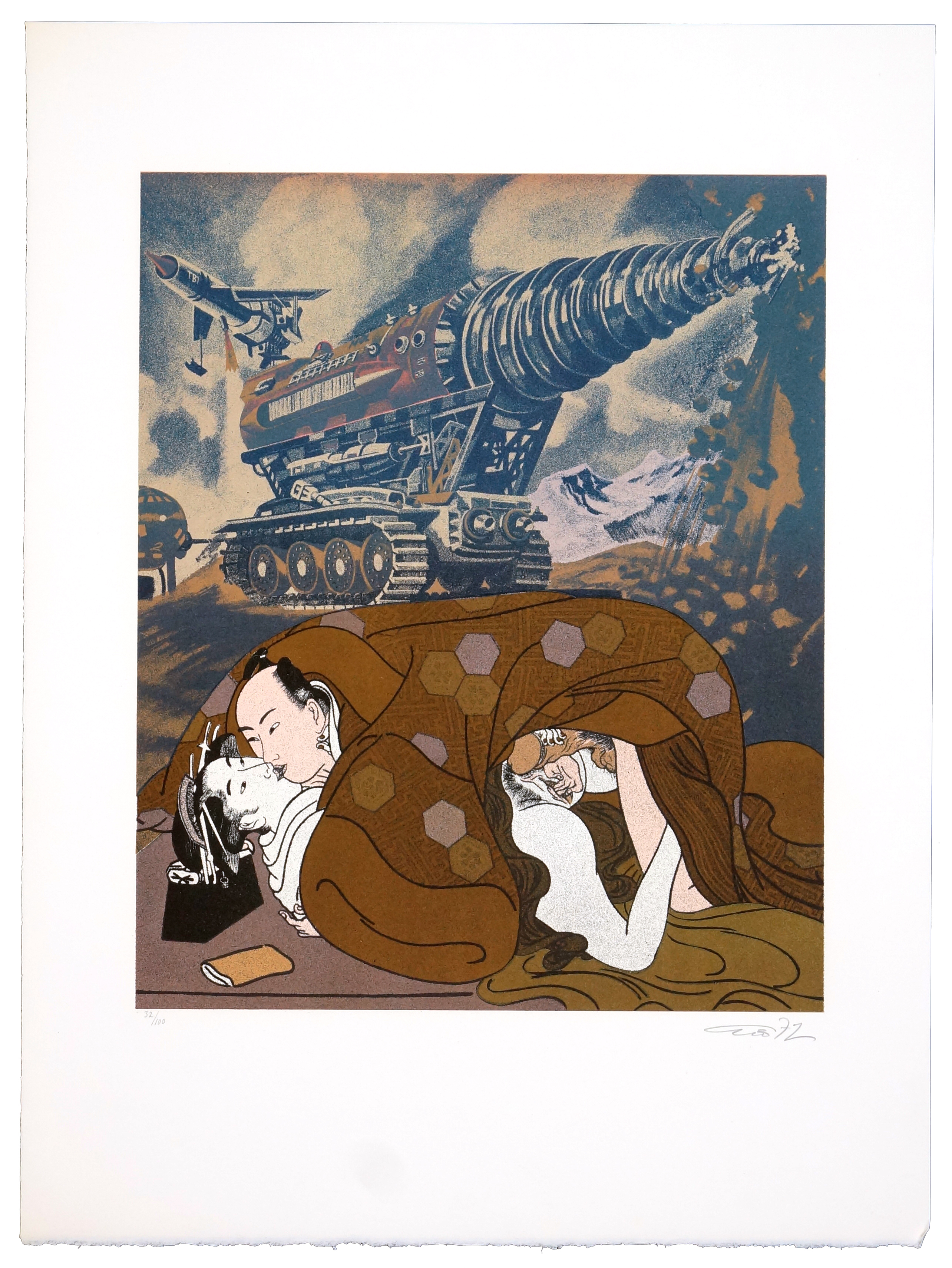 ERRÓ - Made in Japan 6, 1972 - Lithographie originale signée au crayon ...