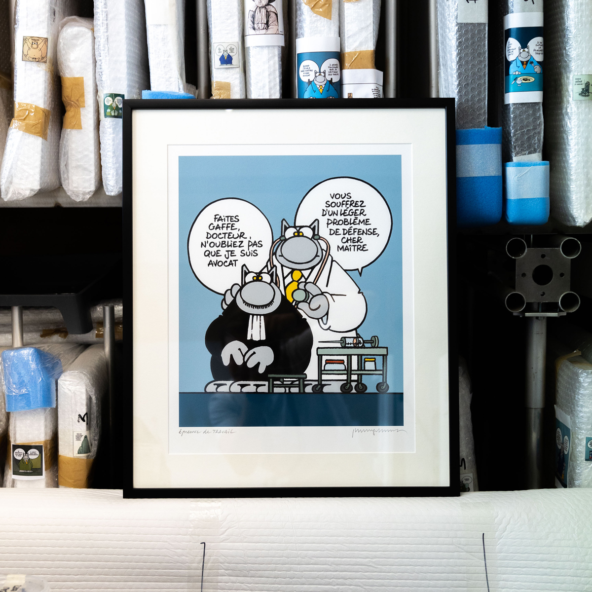 Philippe GELUCK - Le Chat, Avocat Docteur, 2019 - Sérigraphie signée au ...