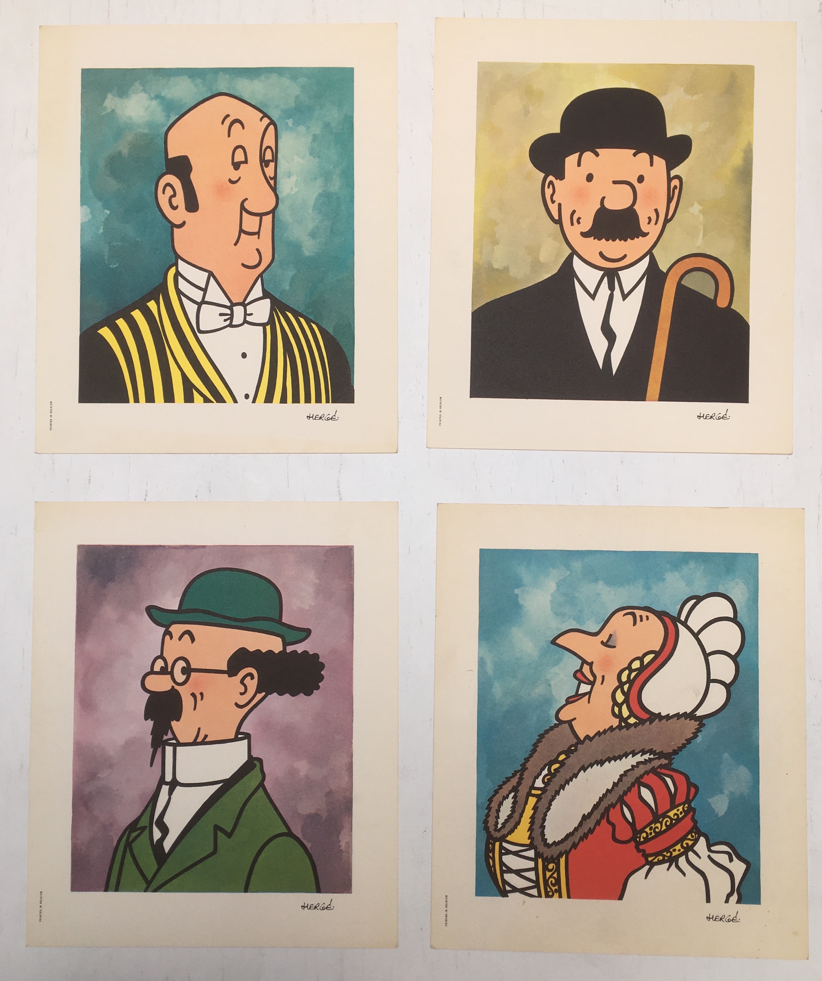 Hergé - Portrait Tintin - Pochette - Bandes Dessinées - Plazzart