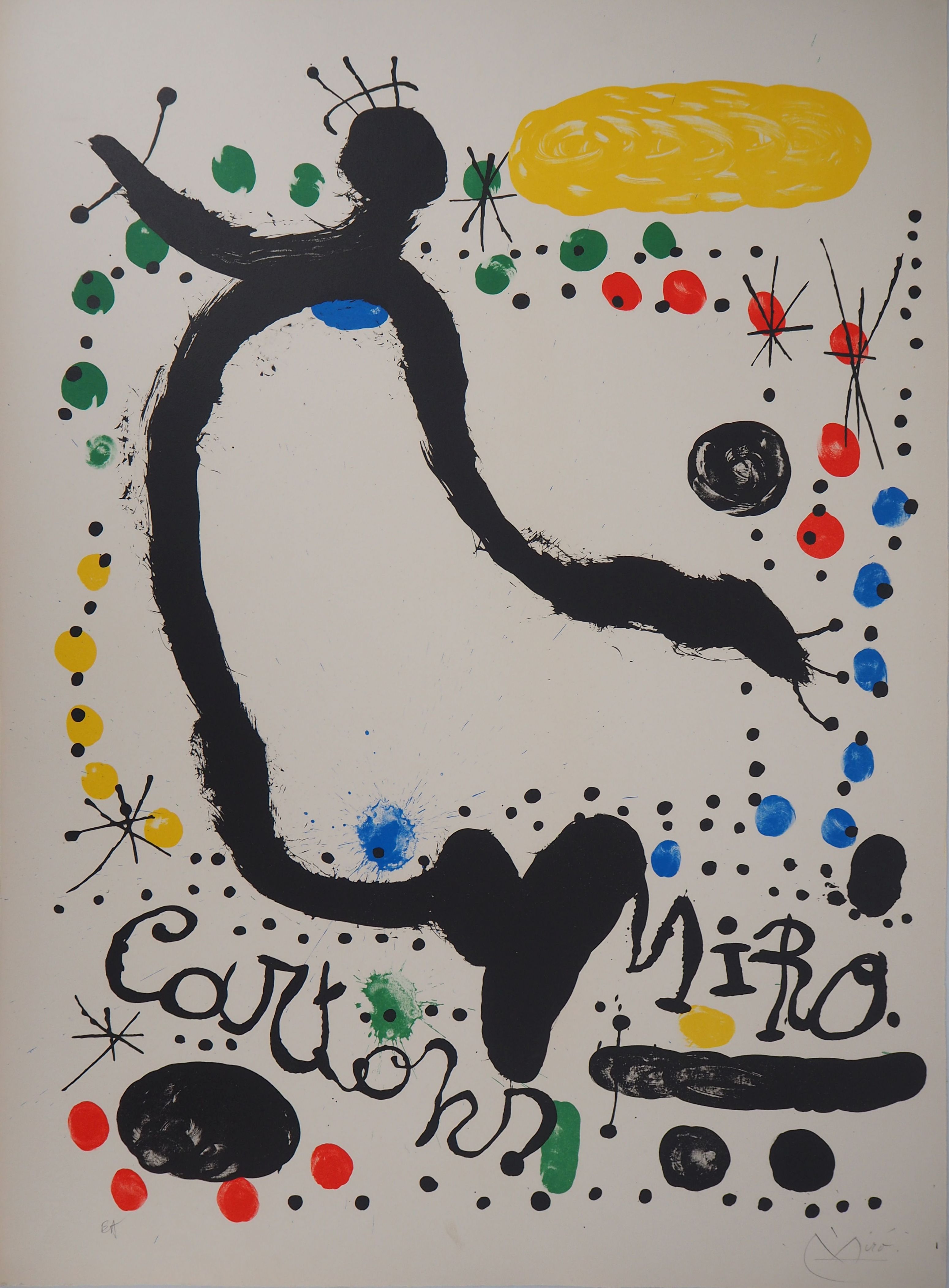 Joan MIRO : Cartons, 1965 - Grande lithographie originale signée au ...