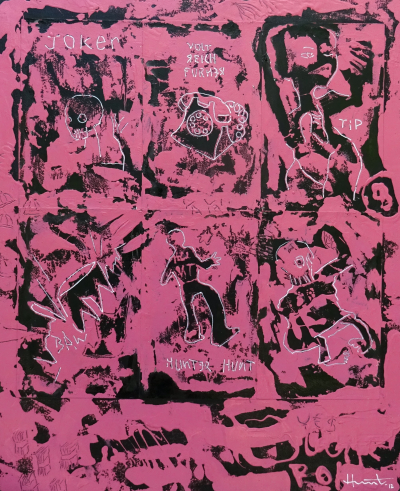 Jean-Marc HUNT - Joker, 2020 - Technique mixte sur toile - Art ...