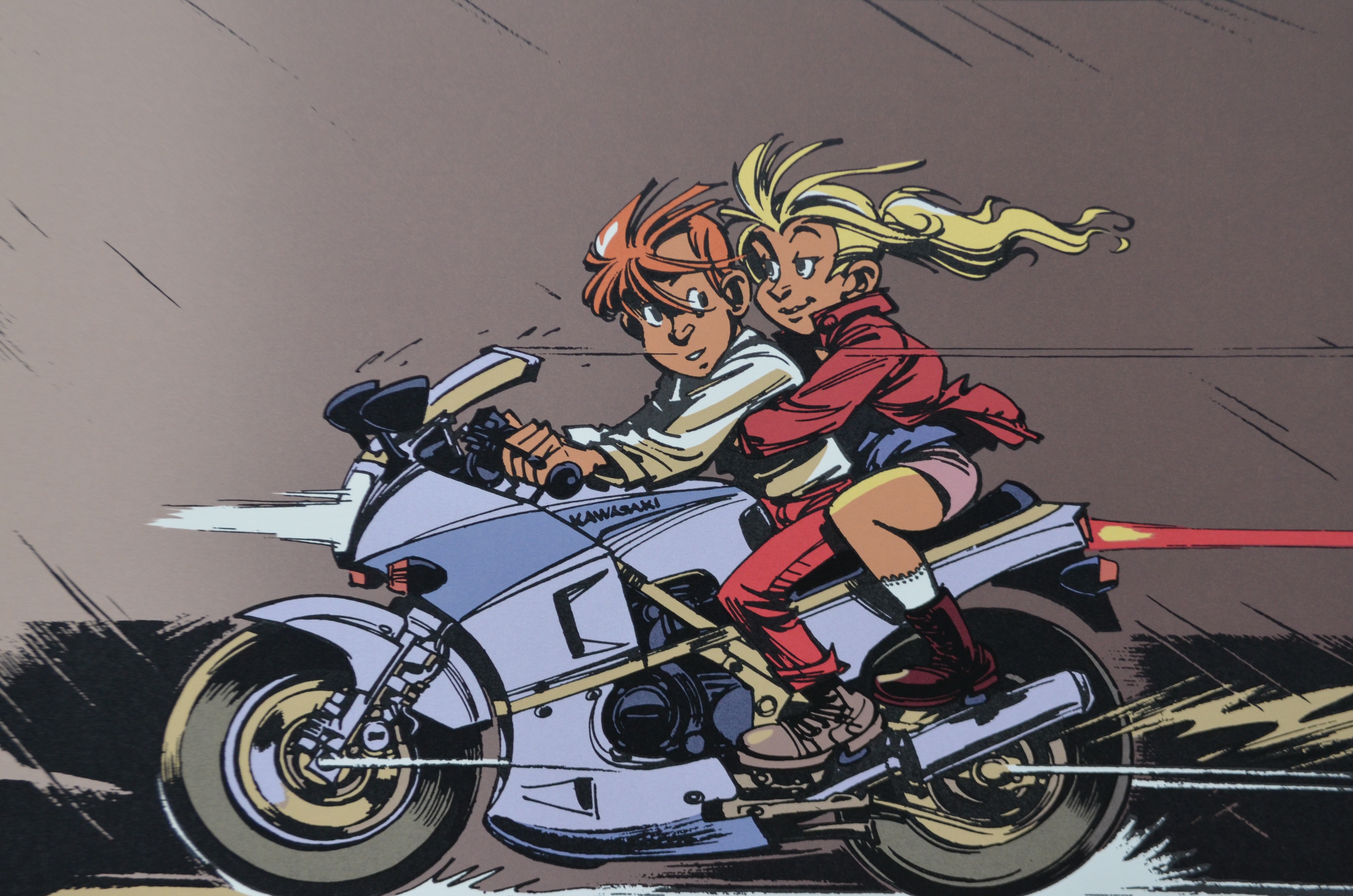Janry - Spirou & Sceccotine, 1999 - Sérigraphie signée - Bandes Dessinées - Plazzart