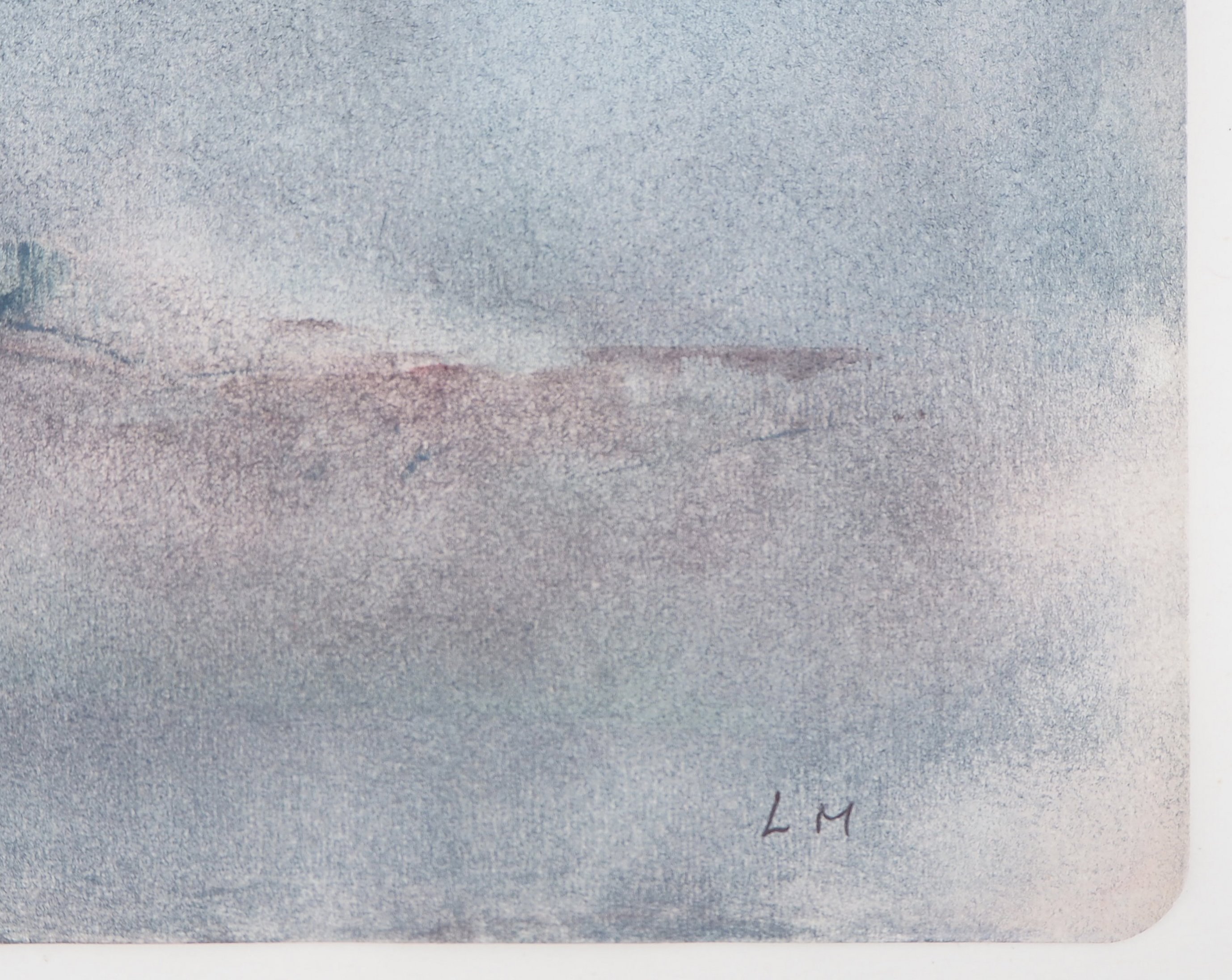Lily MASSON : Arbre solitaire, 1972 - Aquarelle originale signée - Art ...