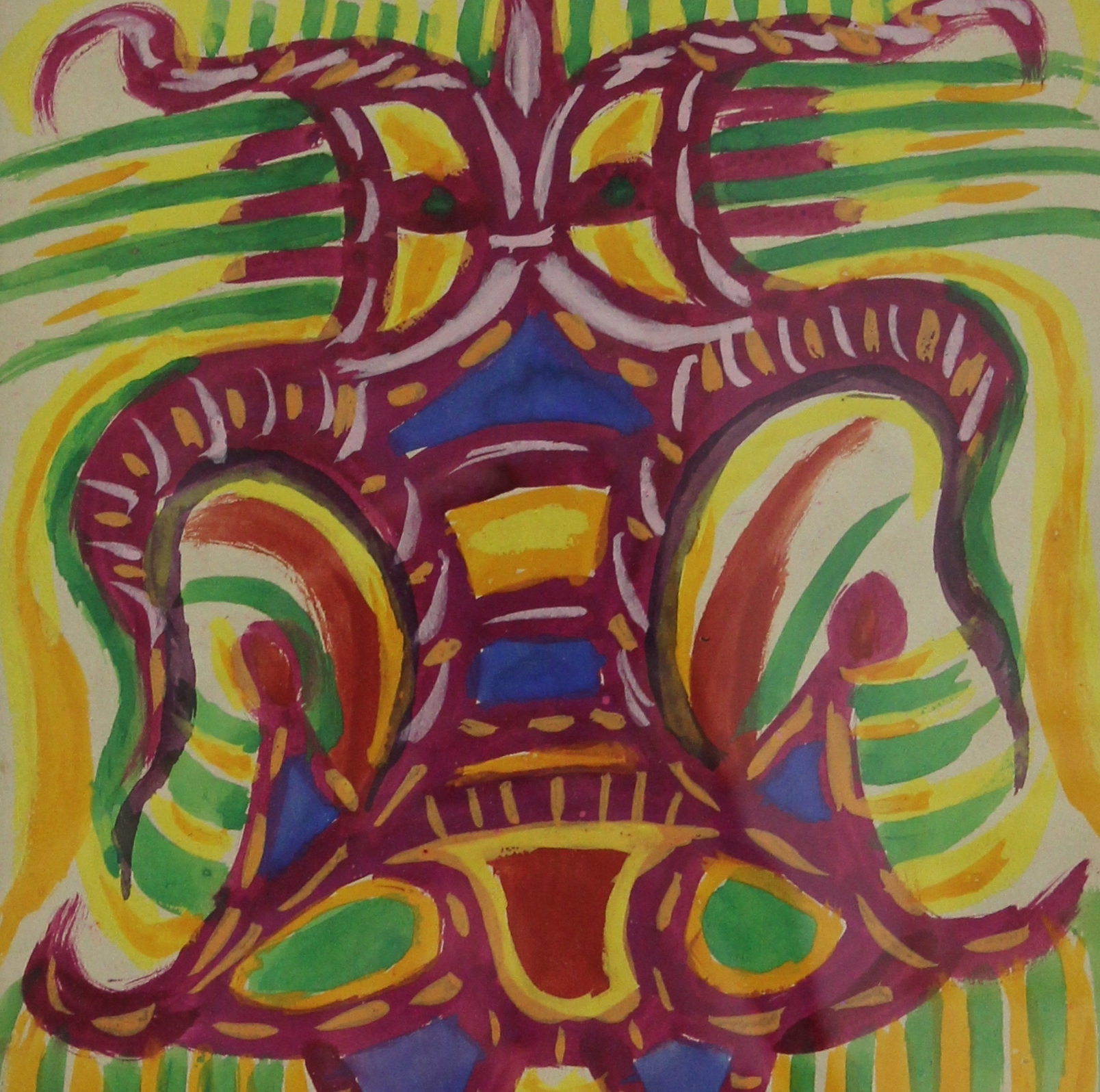 Germain VAN DER STEEN - Animal ou homme fantastique - Gouache - Art ...