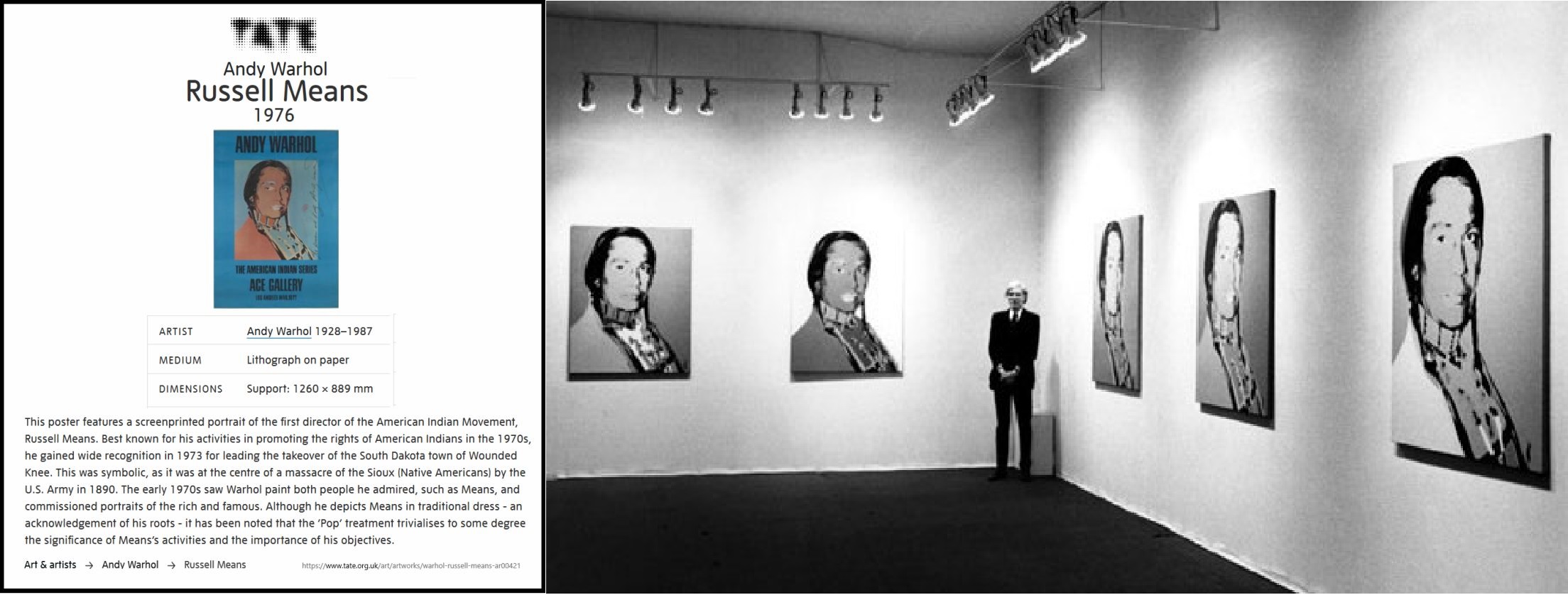 Andy WARHOL (1928-1987) 1976 "The American Indian Series" - Russell ...