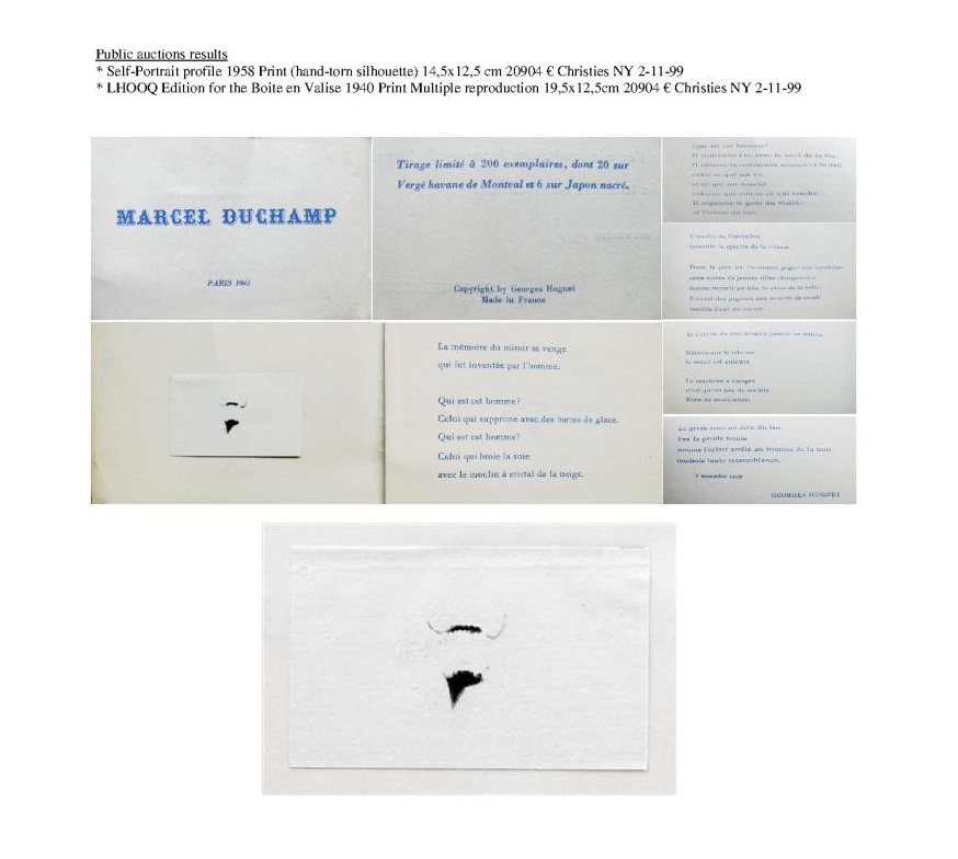 Marcel Duchamp Self Portrait In Profile