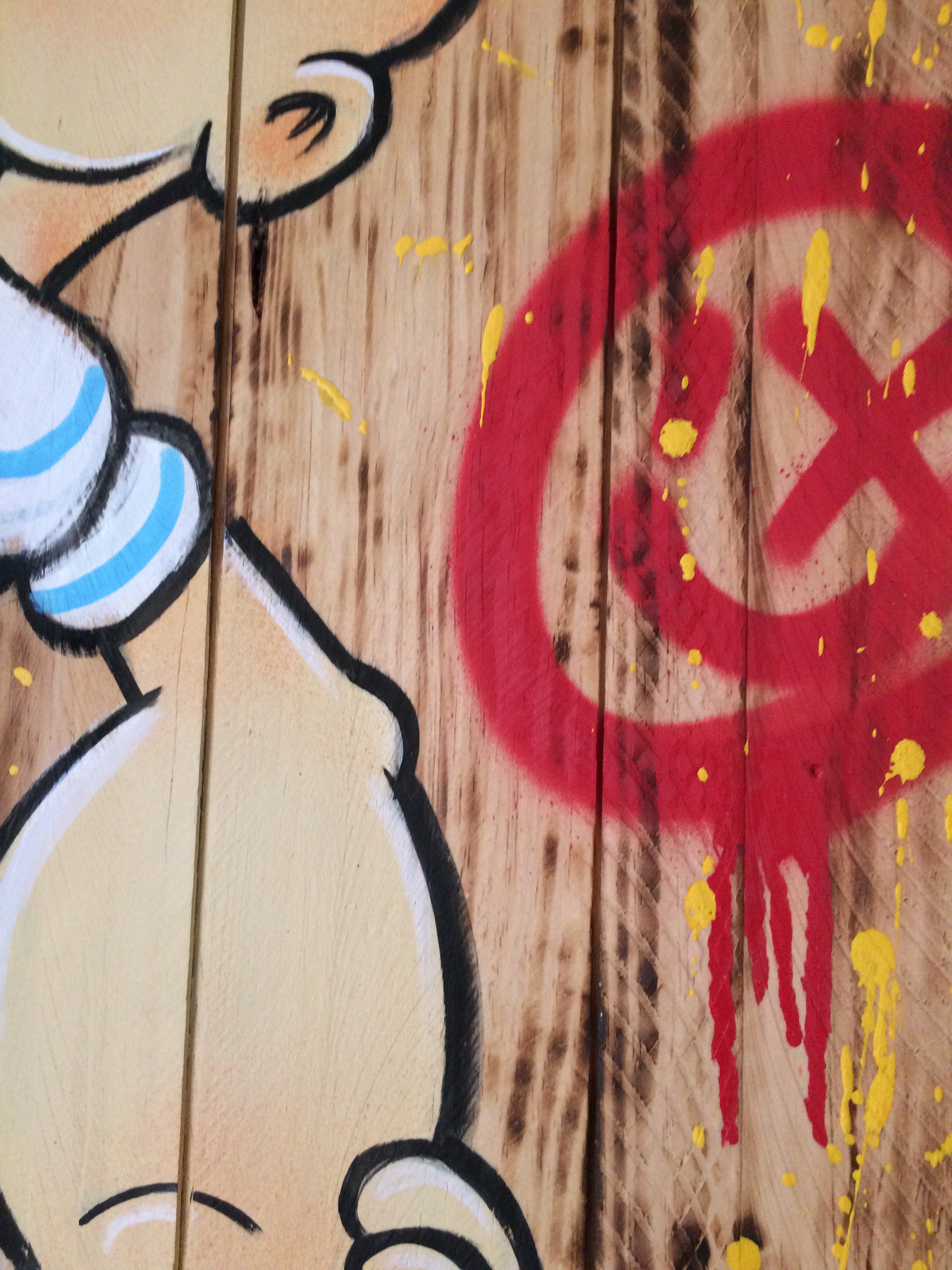 Daru - Jean Popeye Gaultier - Técnica mixta sobre madera - Street art ...