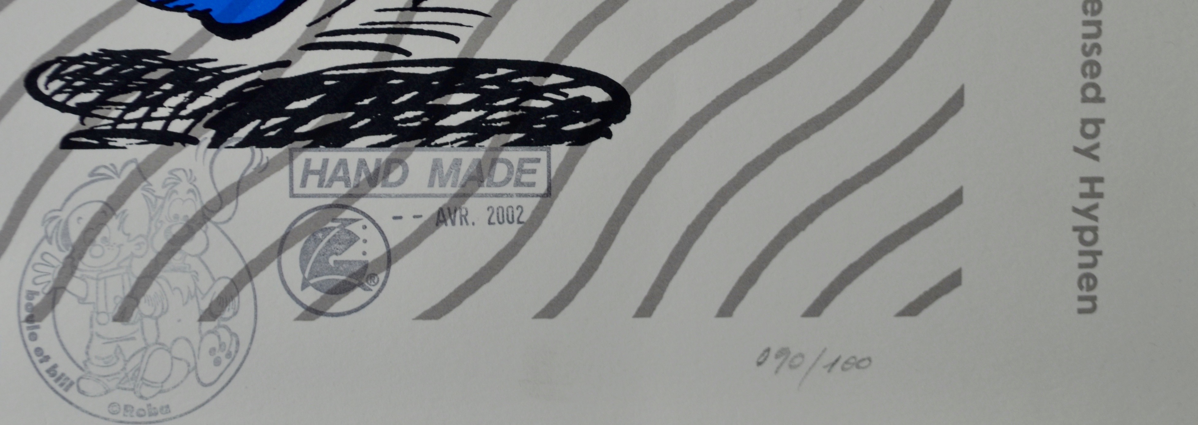 Jean Roba - Boule et Bill, 2002 - Signed serigraph - Comics - Plazzart