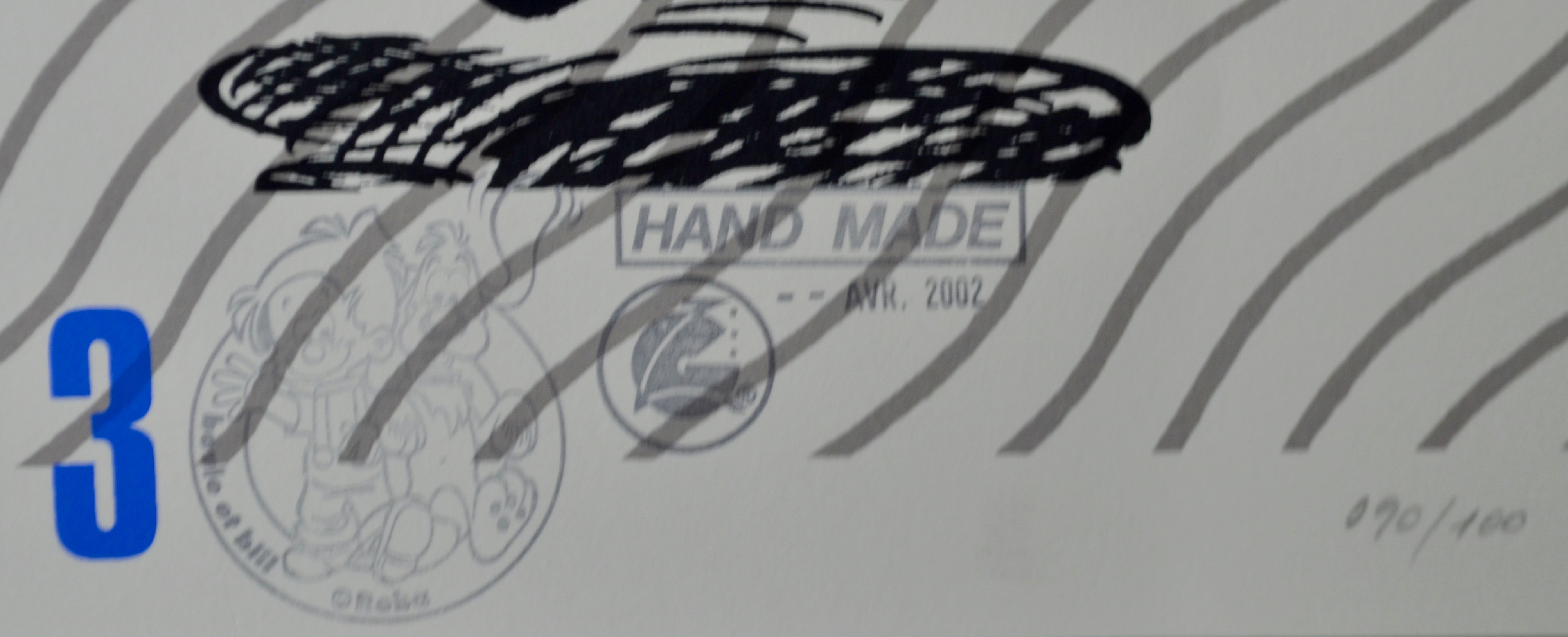 Jean Roba - Boule et Bill, 2002 - Signed serigraph - Comics - Plazzart