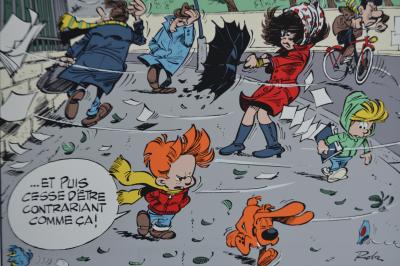 Jean Roba - Boule et Bill : la tempête, 2004 - Sérigraphie signée au ...