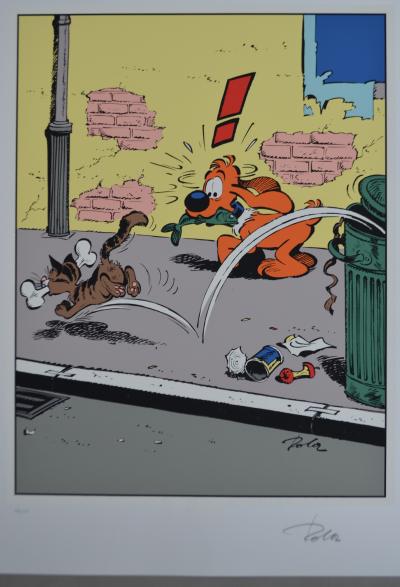 Jean Roba - Boule et Bill, 2002 - Sérigraphie signée au crayon - Bandes ...