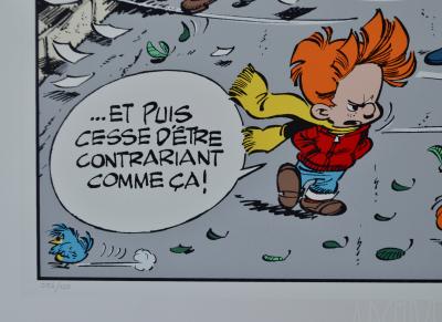 Jean Roba - Boule et Bill : la tempête, 2004 - Sérigraphie signée au ...