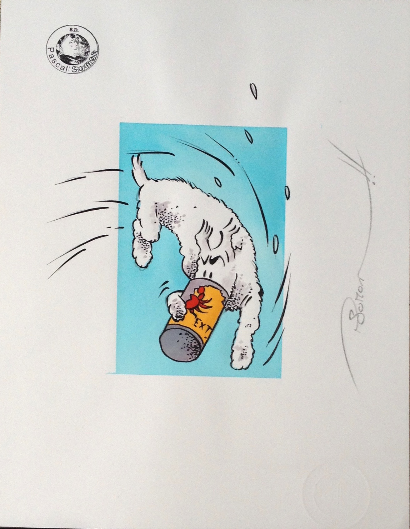 Pascal Somon - Snowy y la caja de cangrejo - Acuarela - Cómics e ...