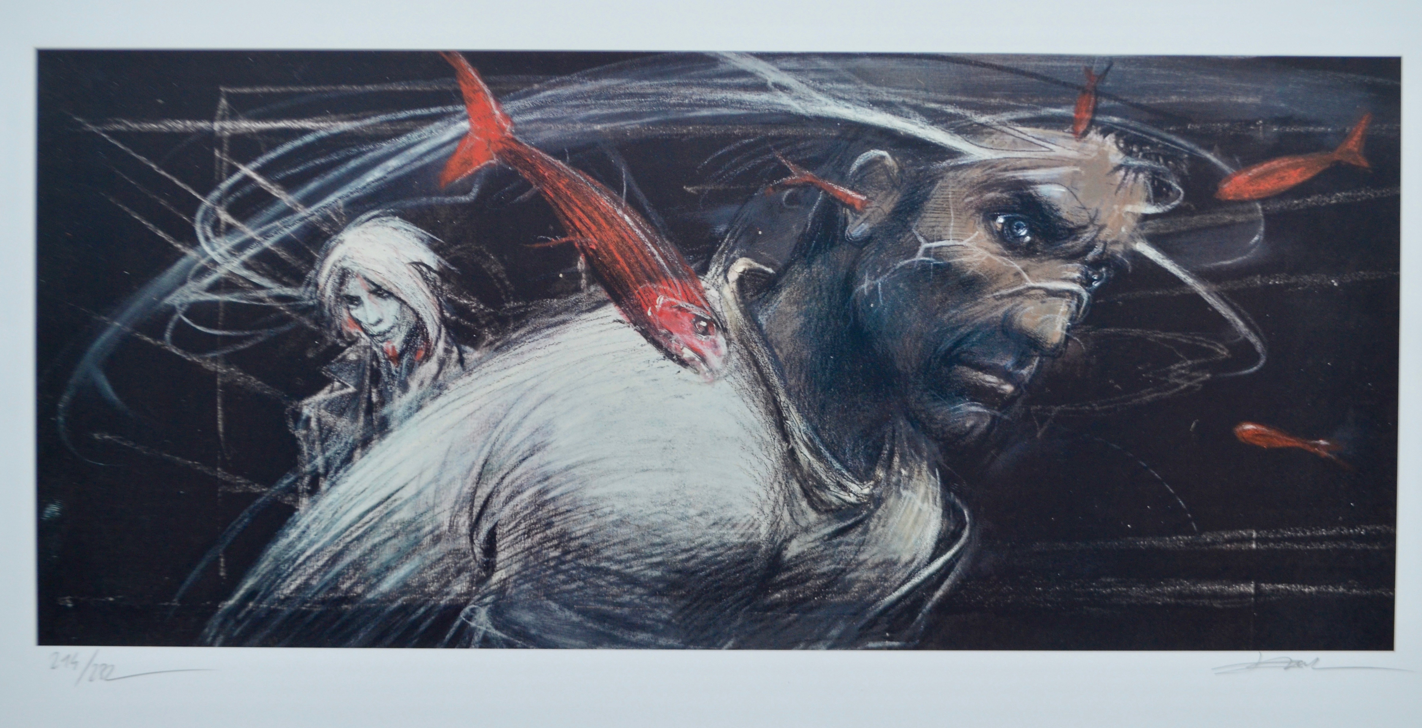 Enki BILAL - Les poissons rouges - Sérigraphie signée - Bandes ...