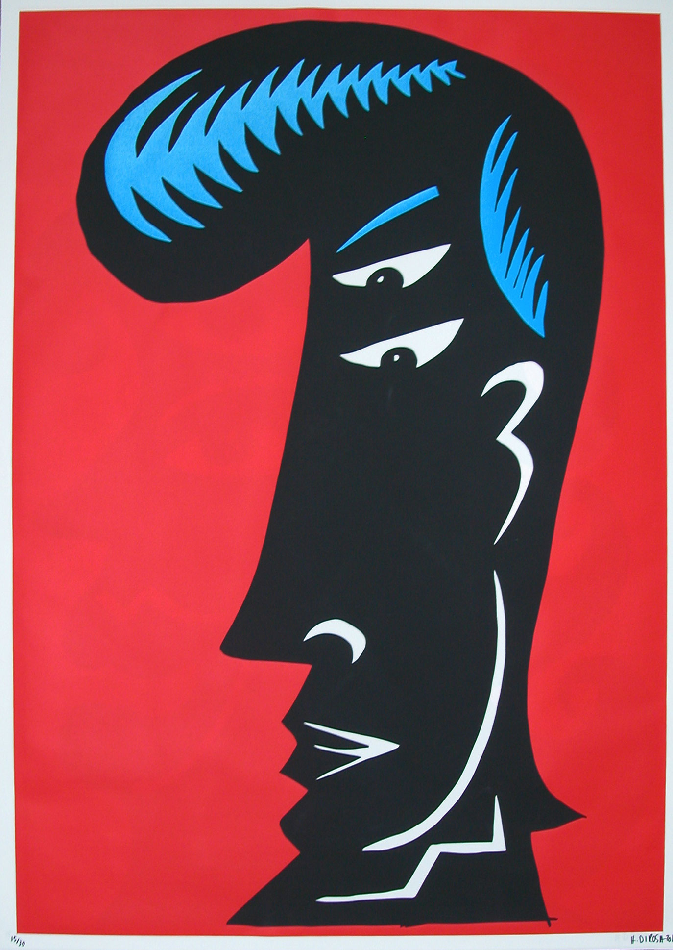 Hervé DI ROSA - Le Rockeur de Di Rosa, 2017 - Sérigraphie sur toile ...