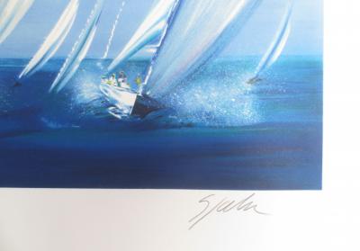 Victor SPAHN - Voiles - Lithographie signée au crayon - Art Moderne ...