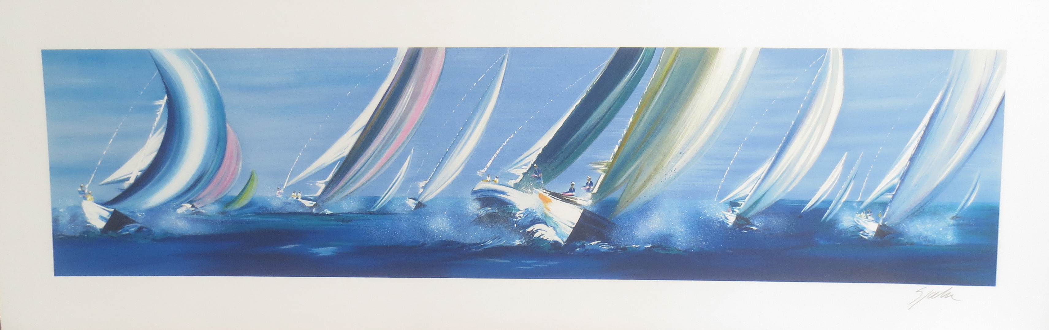 Victor SPAHN - Sails - Lithograph signed in pencil - Post War & Modern ...