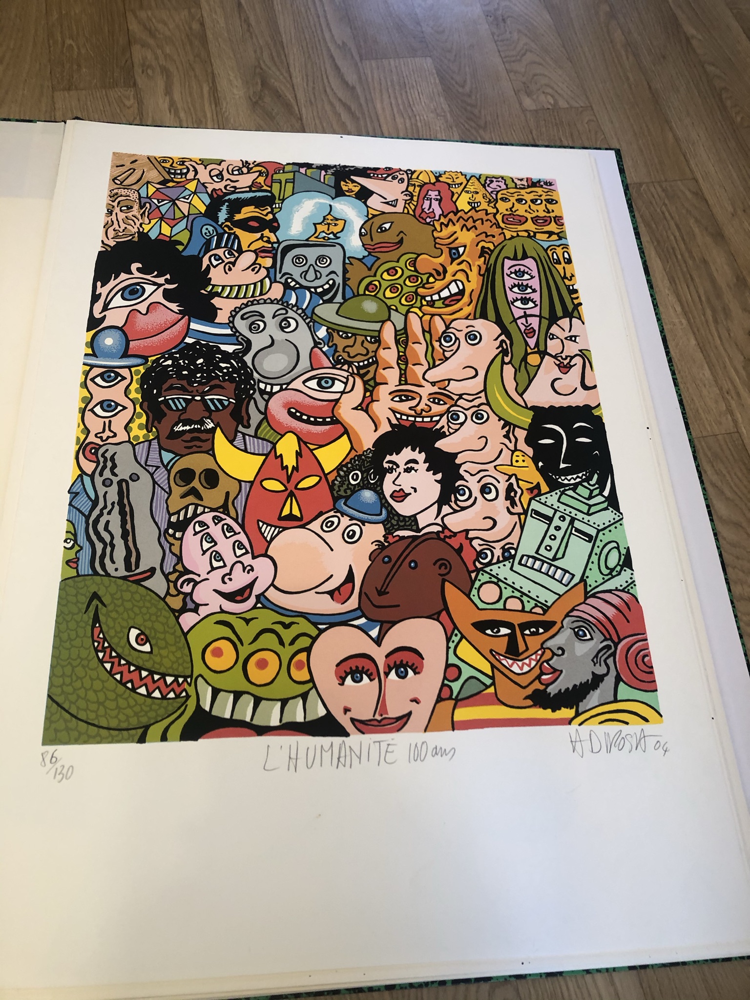 Hervé DI ROSA – 100 ans de l'Humanité, 2004 - Sérigraphie - Art ...