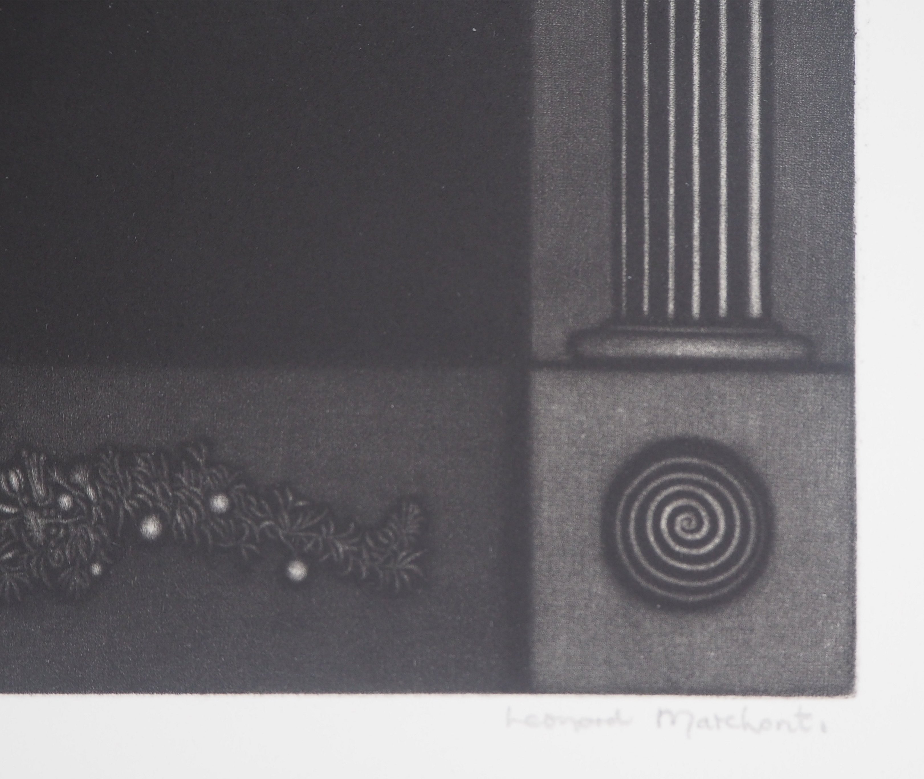 Leonard MARCHANT: Momento Mori - Original etching signed in pencil ...