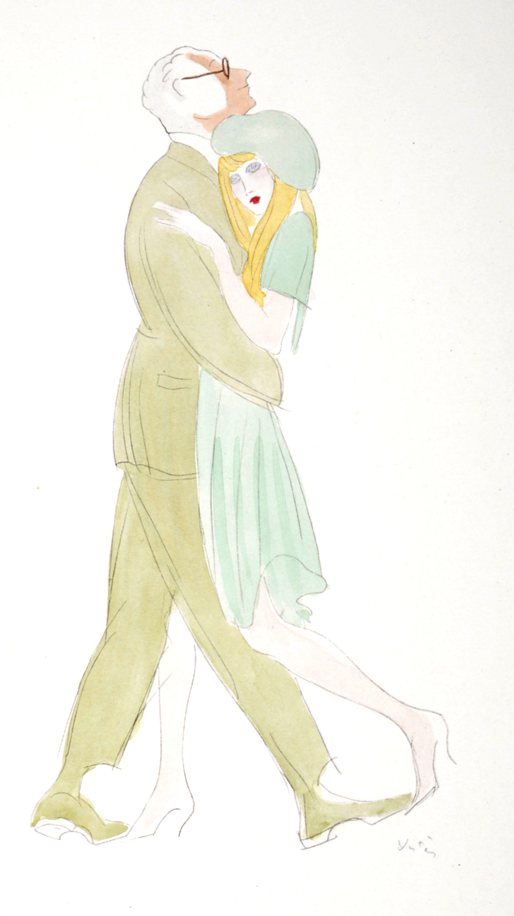 Marcel VERTÈS - Dancing (IV), 1922 - Original lithograph - Post War ...