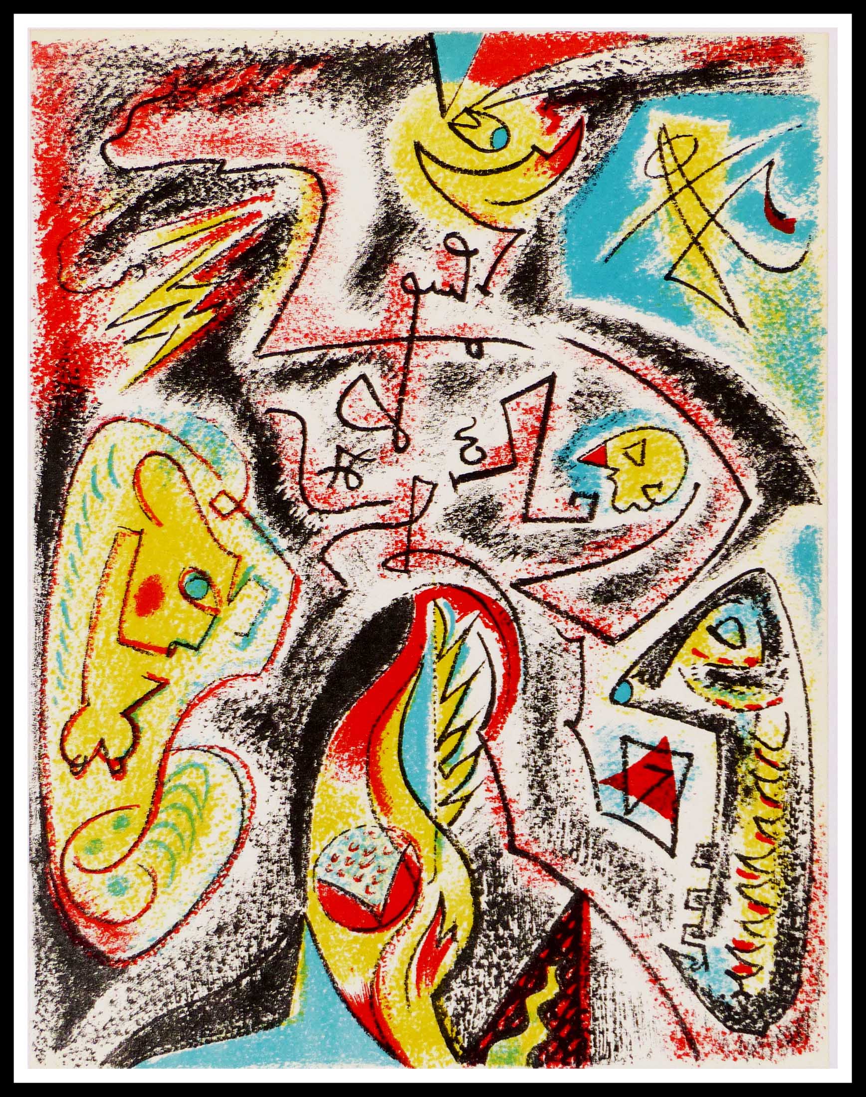 André MASSON - Composition, 1969 - Lithographie originale - Art Moderne ...