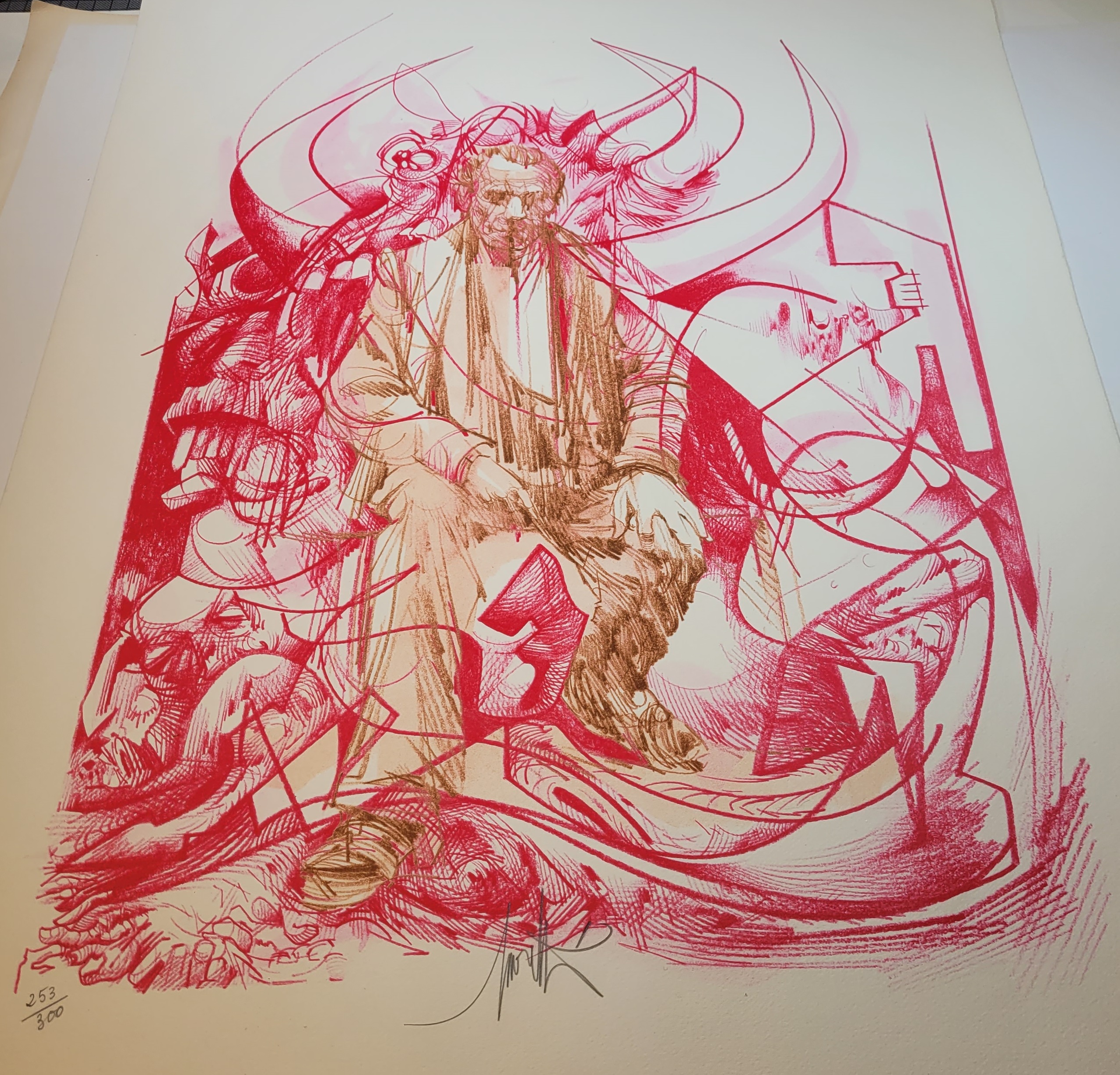 Raymond MORETTI - Portrait de l'écrivain Céline, 1978 - Lithographie ...