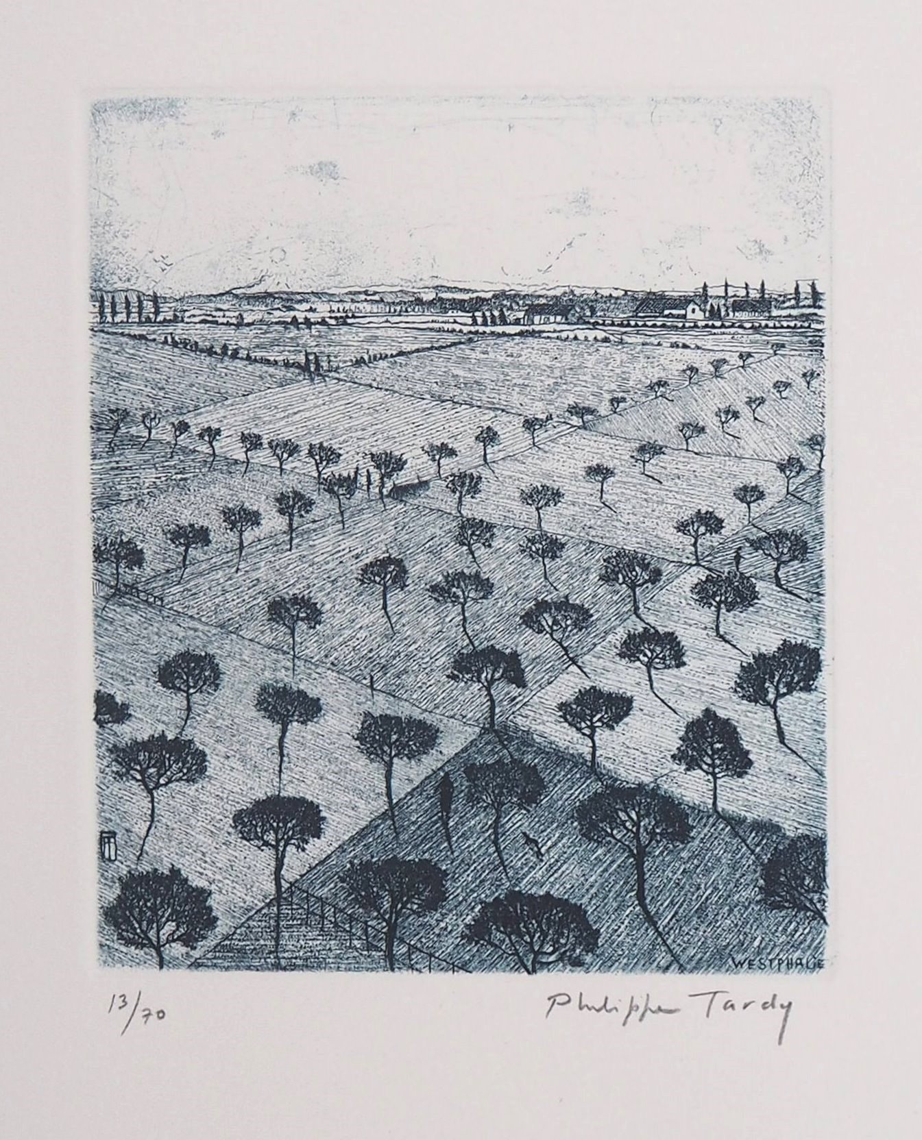 Philippe TARDY : Sous le soleil de Westphalie - Gravure originale ...