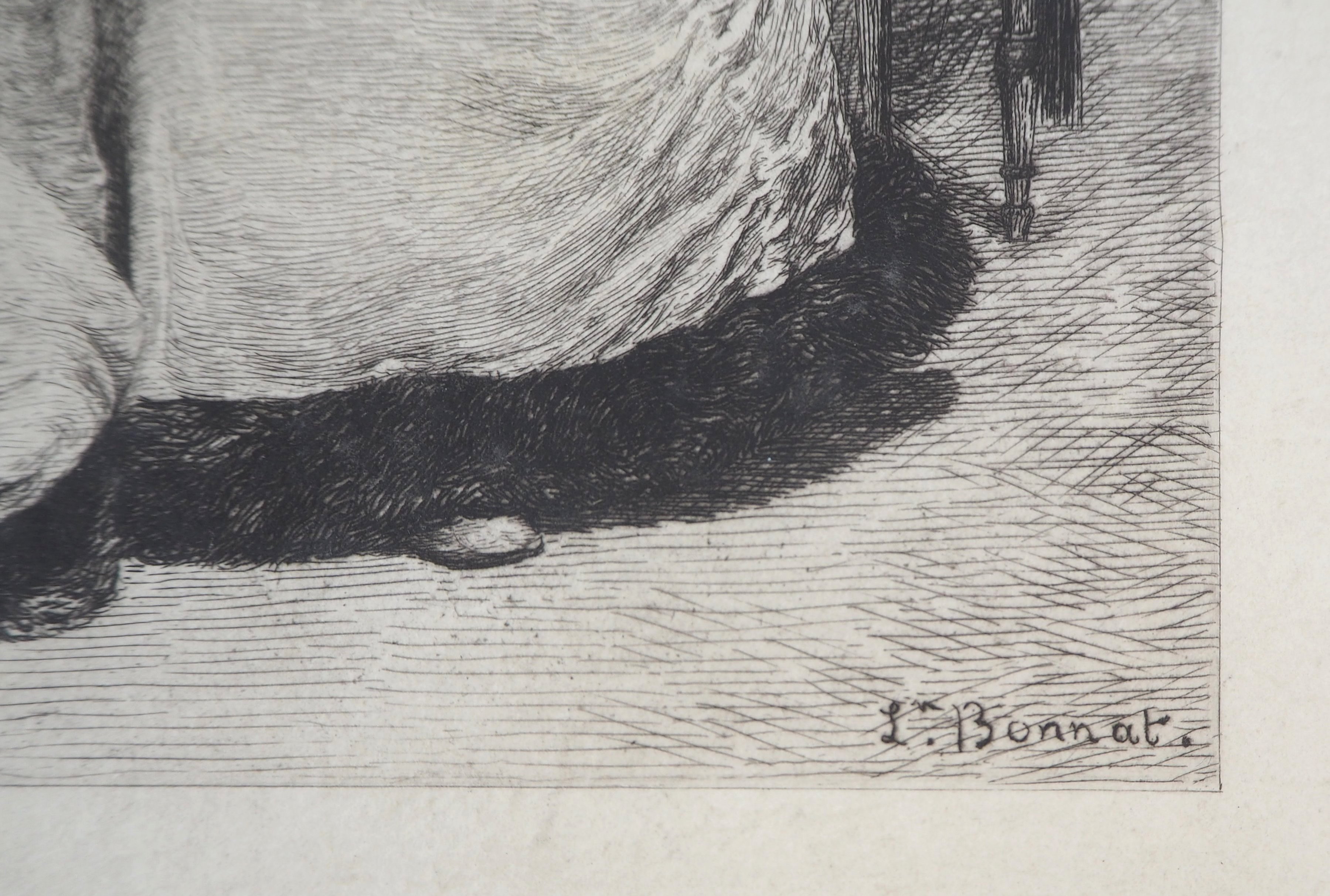 Léon BONNAT: Porträt einer Frau, Madame Pasca - Original signierte ...