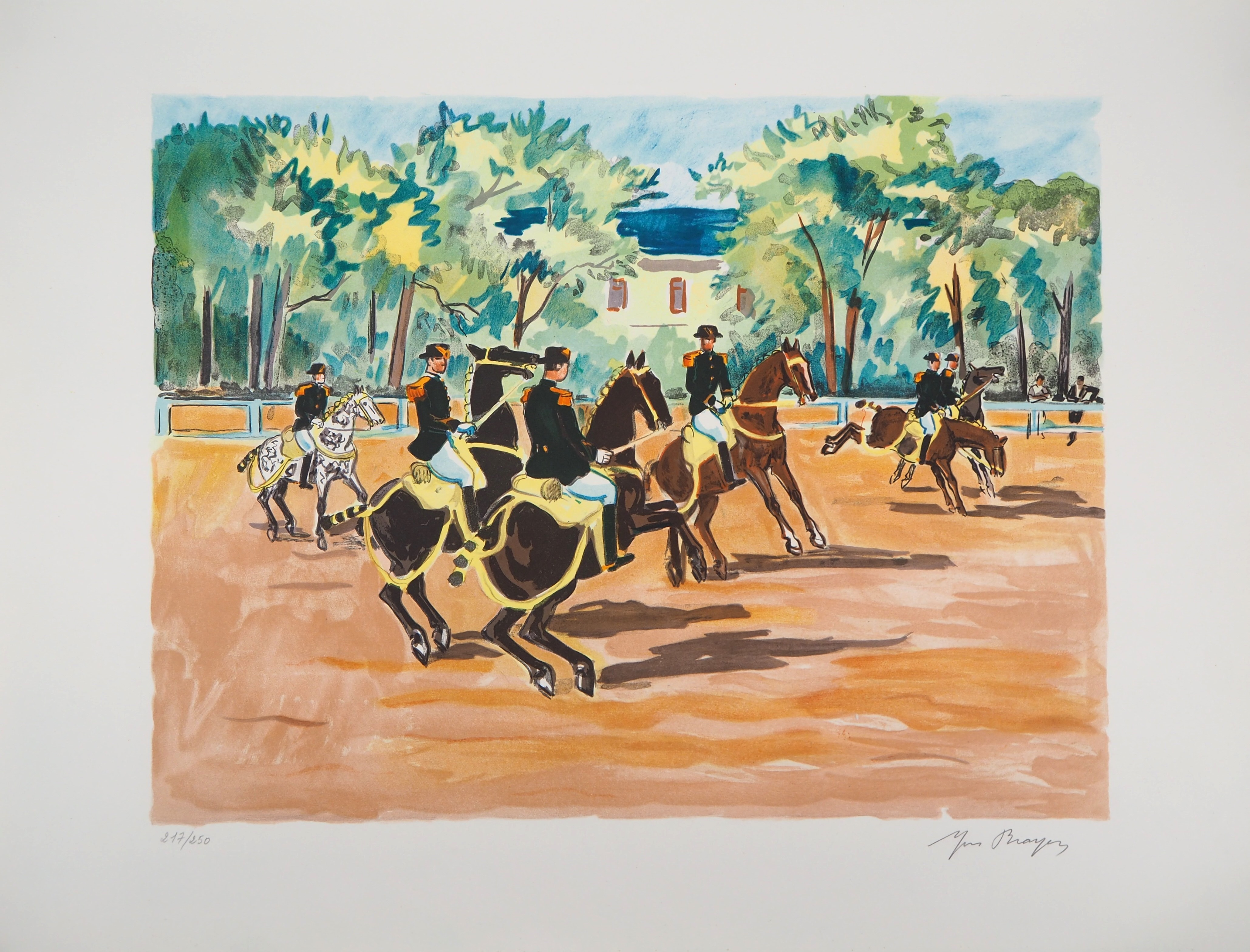 Yves BRAYER - Le cadre noir - Lithographie signée et numérotée - Art ...