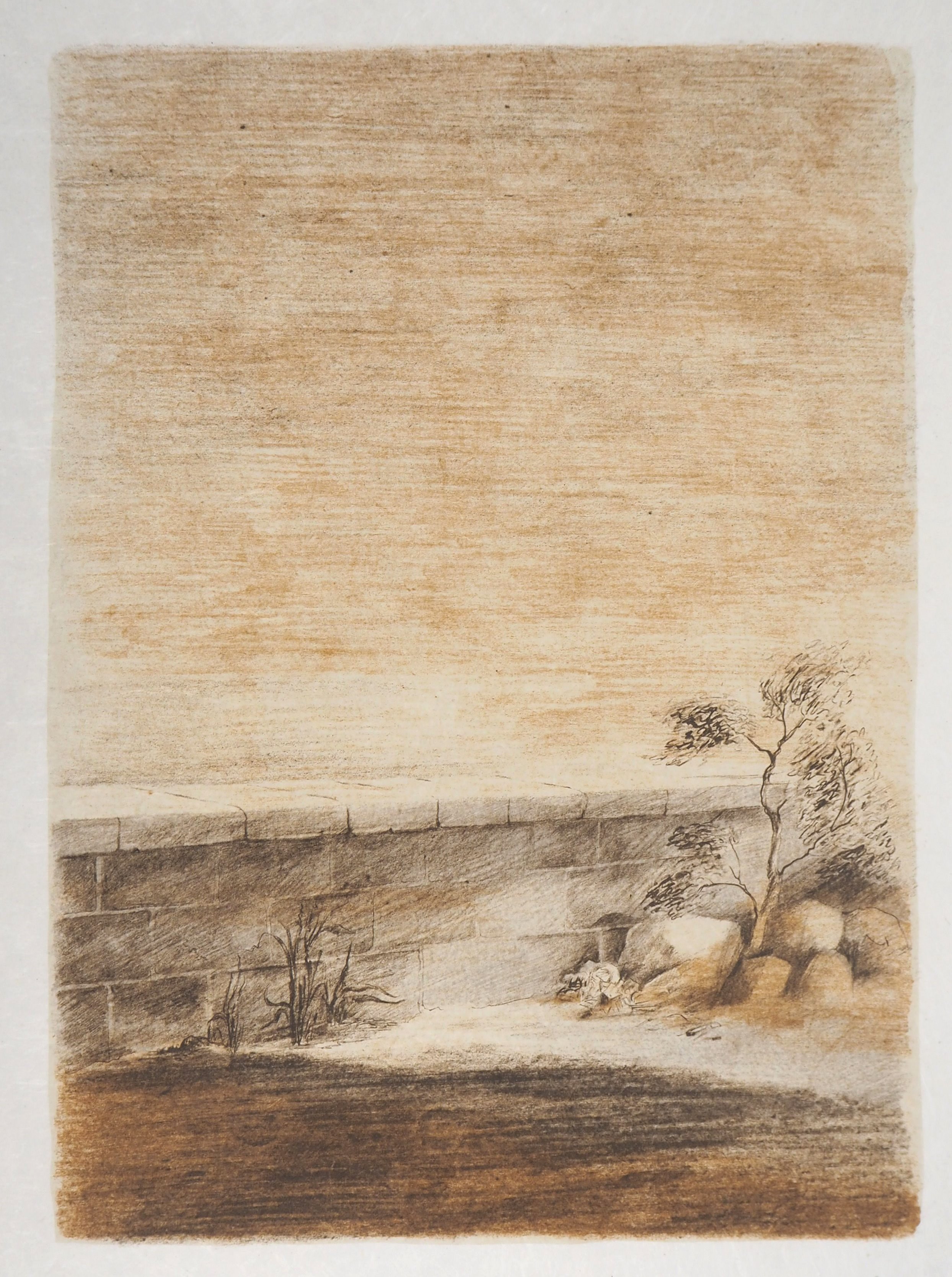 Pierre SKIRA : Crépuscule silencieux - Lithographie originale signée ...