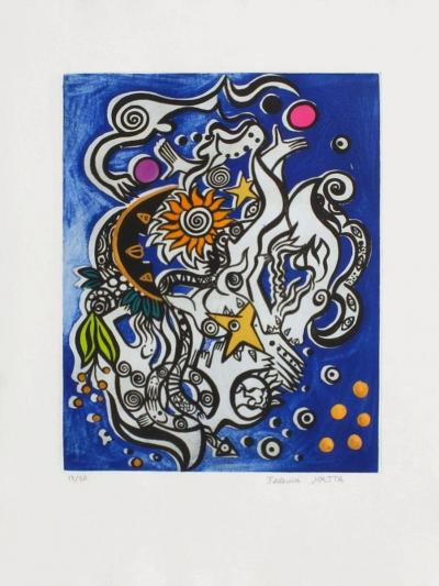 Federica MATTA - Composition IV, 1995 - Gravure signée au crayon - Art ...