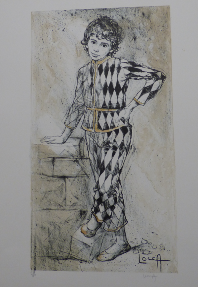Bernard LOCCA - Arlequin, 1980 - Lithographie originale signée - Art ...